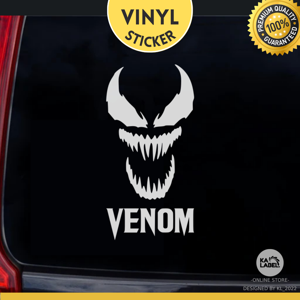 (Ready Stock) Venom Logo - Vinyl Decal Sticker for Car / Bike ...
