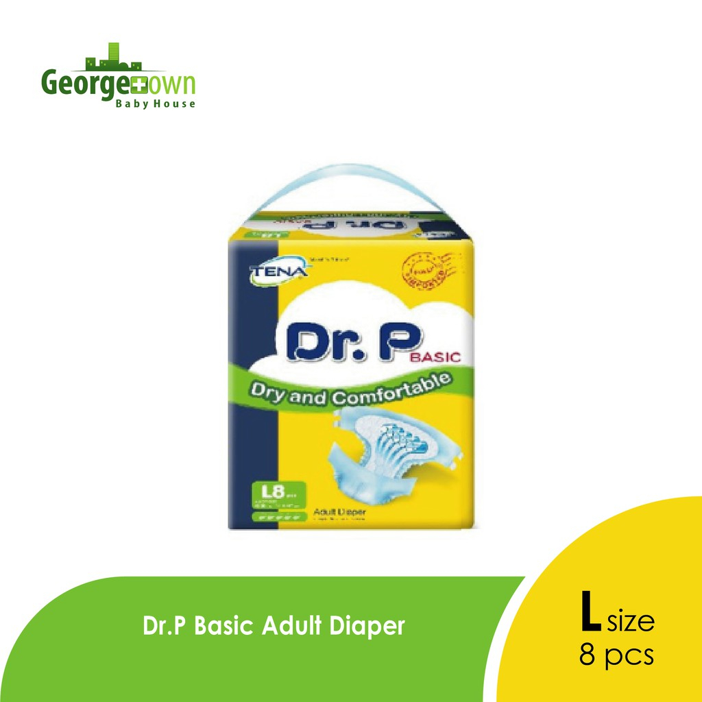 DR P BASIC ADULT DIAPER L 8'S (GTG) | Shopee Malaysia