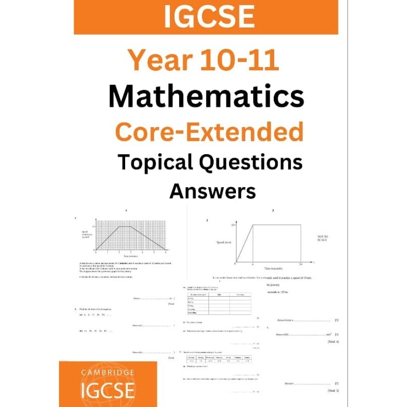 Sc 50🌟igcse Mathematics🌟year 10 11🌟topical Questions Answers🌟 Shopee Malaysia