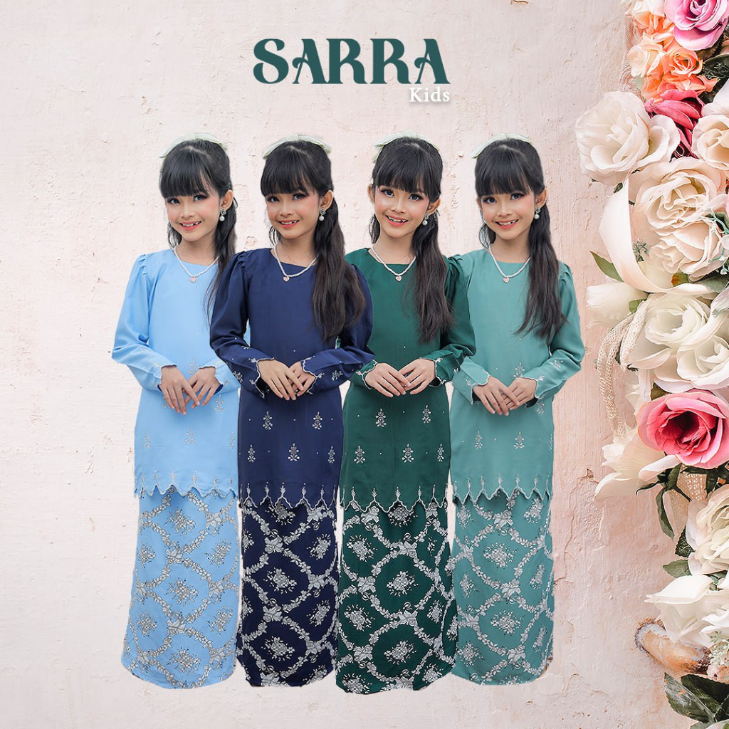 Moff Kurung Moden Sarra Kids In 4 Colour I Kurung Moden I Tunang I ...