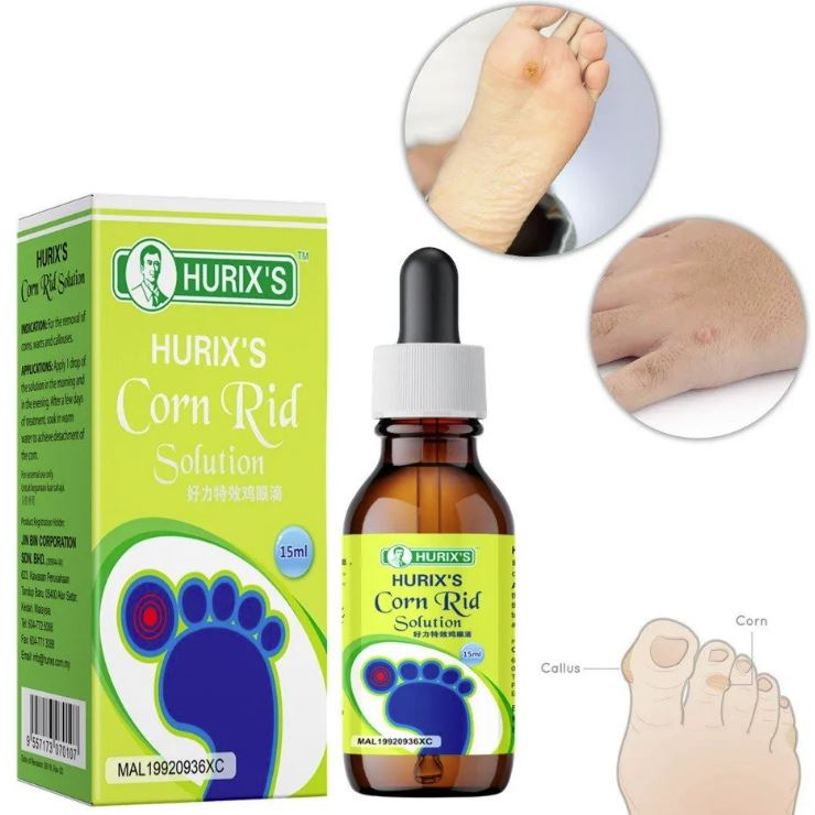 Hurix Corn Rid Solution ( 15ml ) | Shopee Malaysia