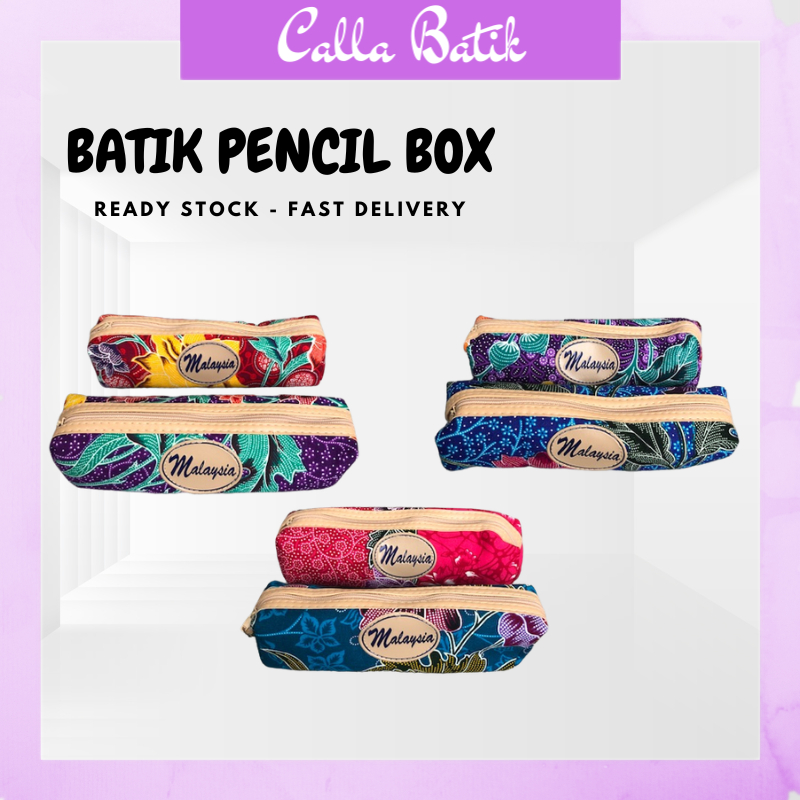 Batik Gift Pencil Box Case Souvenir Malaysia L8 x W5 H4 cm NB010301 ...