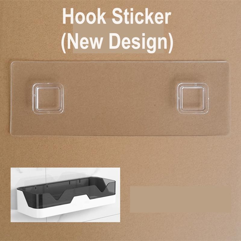 Replacement Self Adhesive Hook Sticker For Bathroom Wall Shelf Rack ...