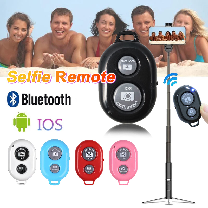 Bluetooth Shutter Wireless Remote Control Monopod Tripod Selfie Stick ...