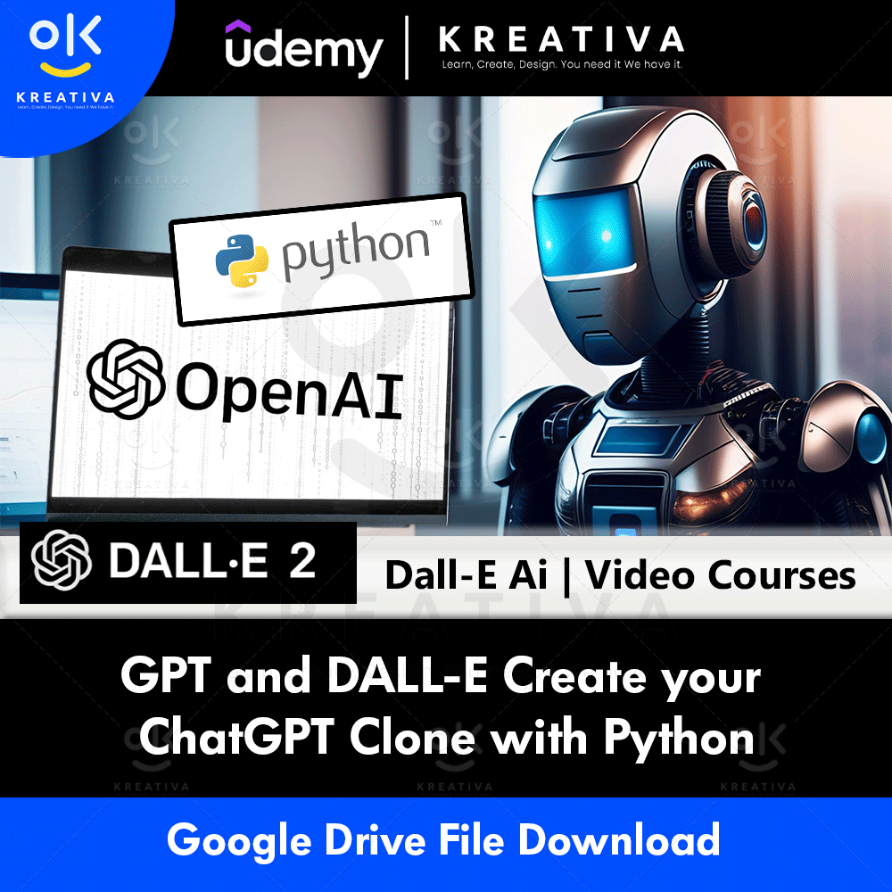 Video Course- GPT and DALL-E Create your ChatGPT Clone with Python | Learn Dall E, Dall-E ...
