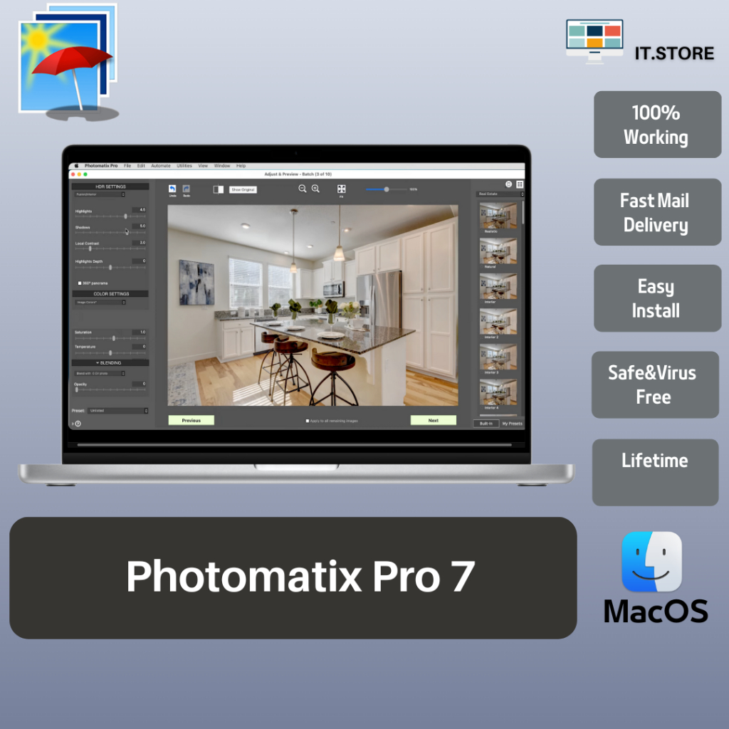 Photomatix Pro 7 for Intel and M1/M2/M2 Pro/M2 Max Chip Apple Silicone ...