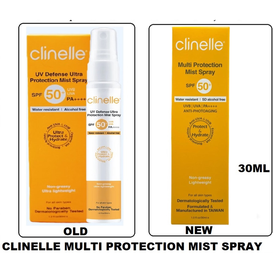CLINELLE MULTI PROTECTION MIST SPRAY SPF50 PA++++ 30ML /CLINELLE UV ...