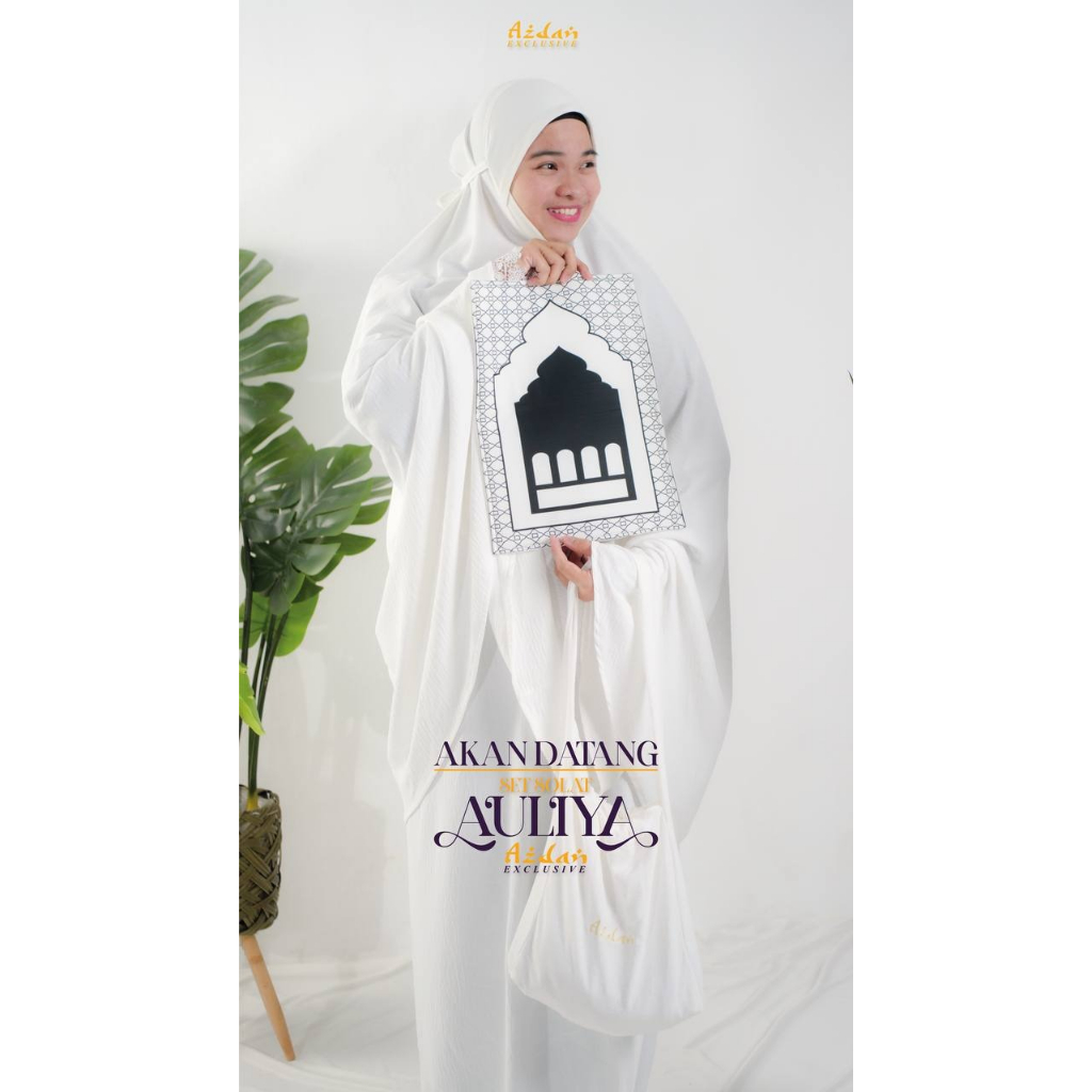 Set Telekung Nunha by Neelofa/Set Telekung Auliya (Azdan Exclusive) - Telekung Umrah/Haji ...