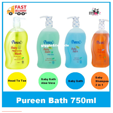 Pureen Baby Head to Toe/Bath/Shampoo 750ml (1pc) | Shopee Malaysia