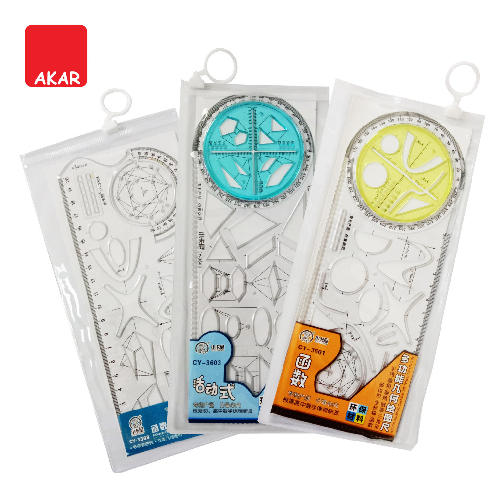 Multifunctional Geometric Ruler Mathematics Drawing Template for ...