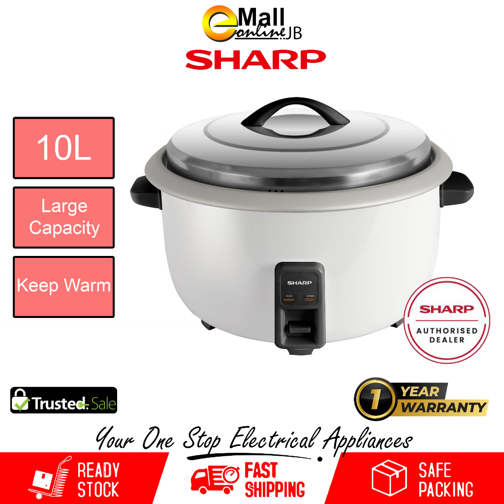 Sharp Rice Cooker KSH1008CWH 10L | KSH858CWH 8.5L | Periuk Nasi ...