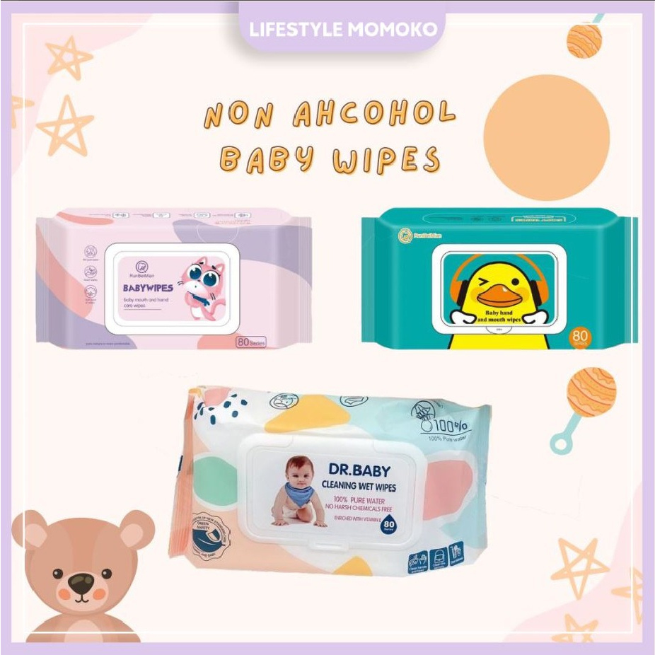 【10 PACK】Baby Wipes Tissue Non Alcohol Baby Wet Tissue / Tisu Basah ...