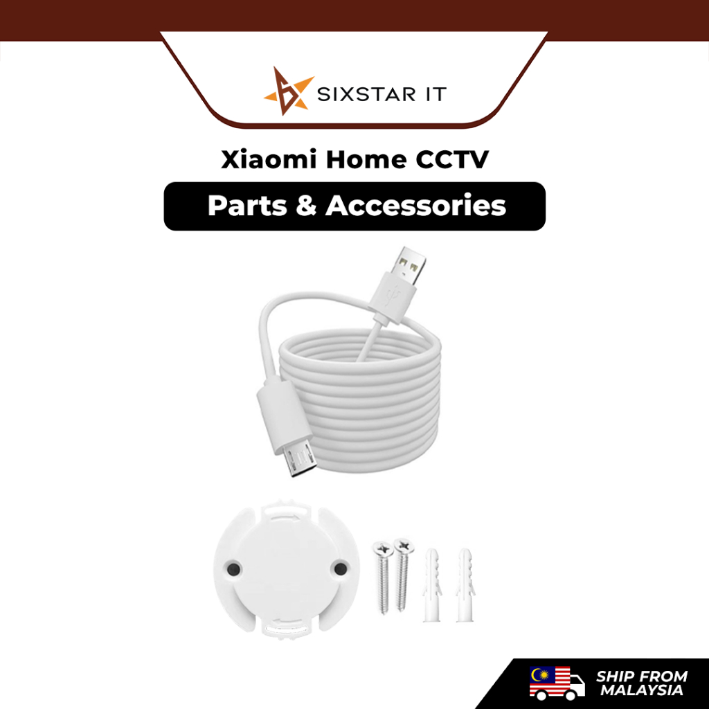 Xiaomi Home Smart CCTV Parts and Accessories Cable Wall Mounting Tools ...
