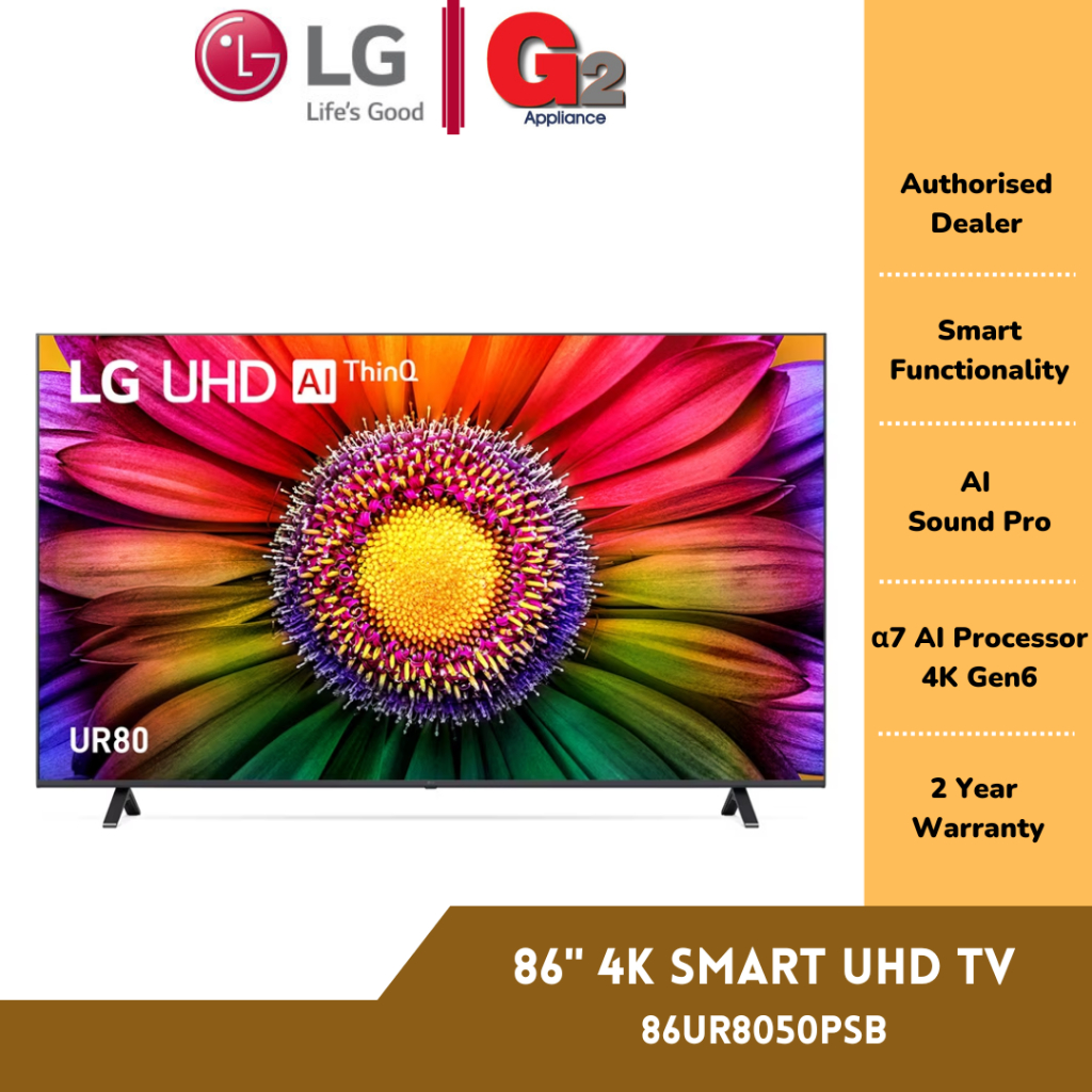LG 86" 4K UHD SMART TV 86UR8050PSB [READY STOCK]-2YEAR LG WARRANTY ...