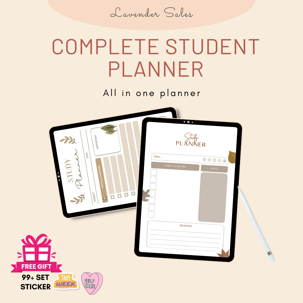 COMPLETE STUDENT PLANNER (ALL IN ONE) | Shopee Malaysia