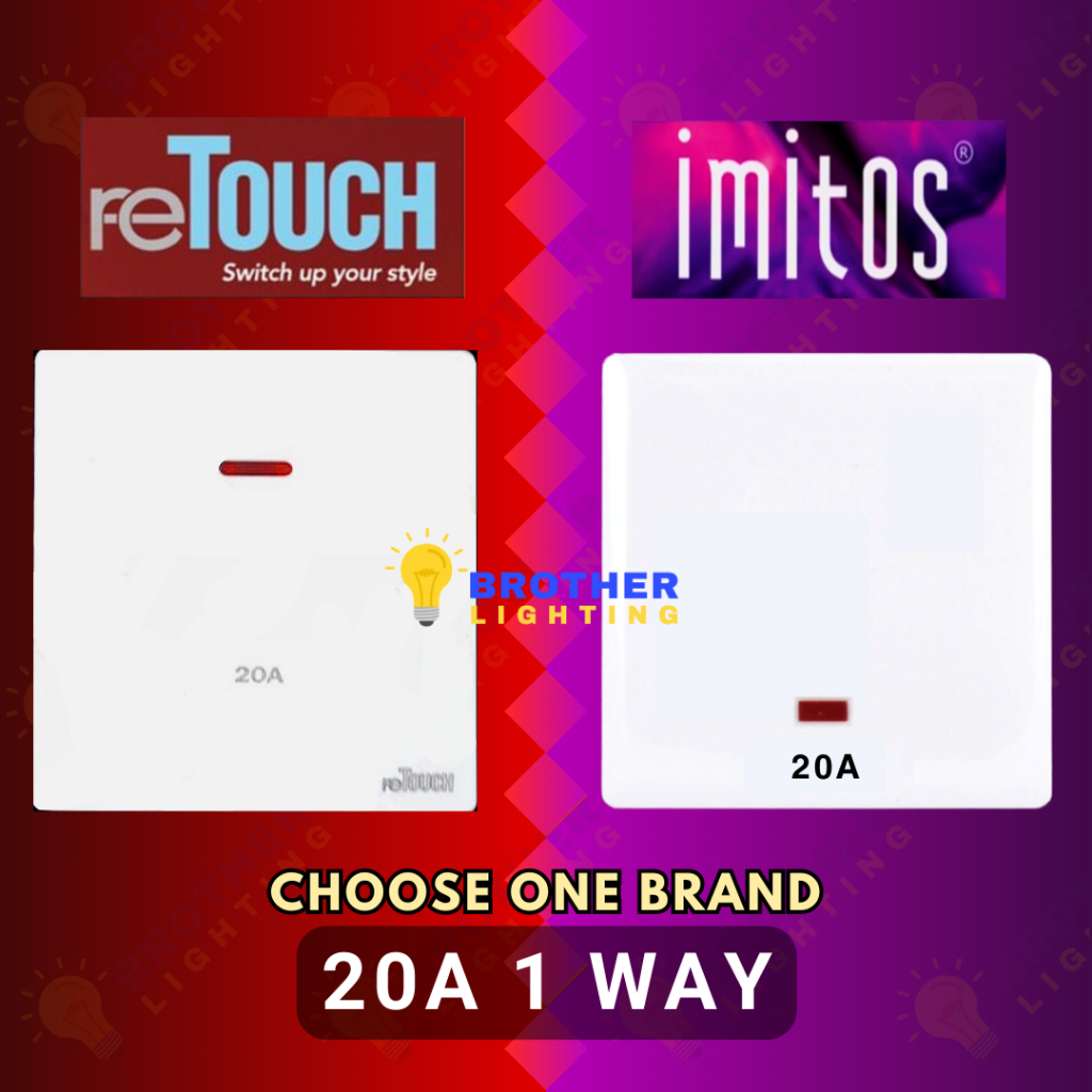 [SIRIM] White imitos BR Series / Retouch Ultra Rimless Switch Suis ...