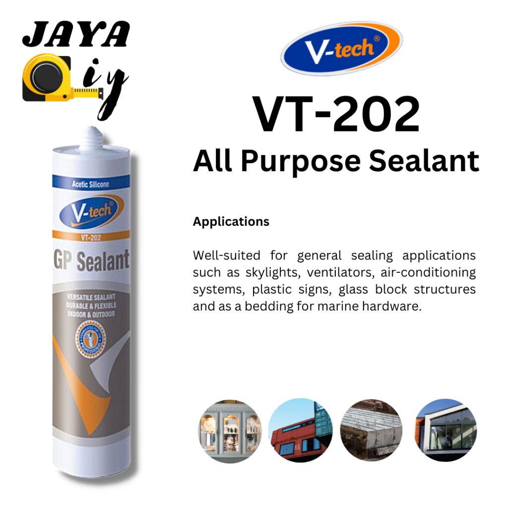 VTech Silicone Sealant & Adhesive Sealant VT-202 | Shopee Malaysia
