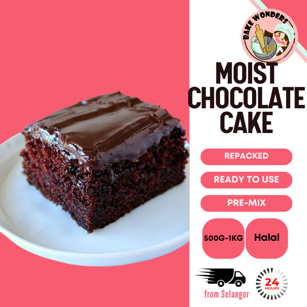 Chocolate Moist Cake Mix/ Chocolate Cake Premix/Tepung Kek Coklat ...