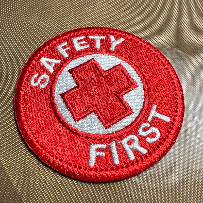 Safety First (RED) Embroidered | Shopee Malaysia