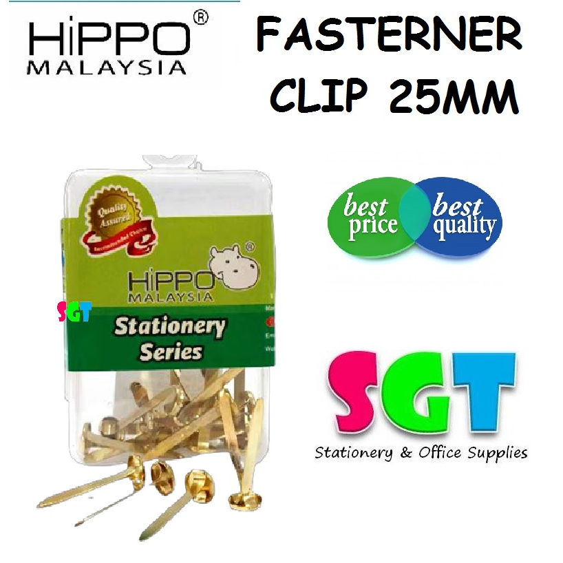 HIPPO Fastener Clip / Premier Grip 25mm ( 20's/Box) | Shopee Malaysia