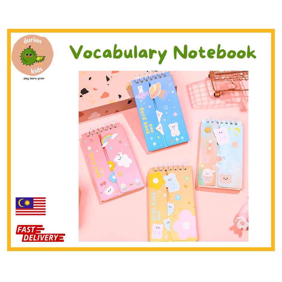 Notebook Vocabulary English/ Portable Memory notebook/可挡单词本/ buku ...