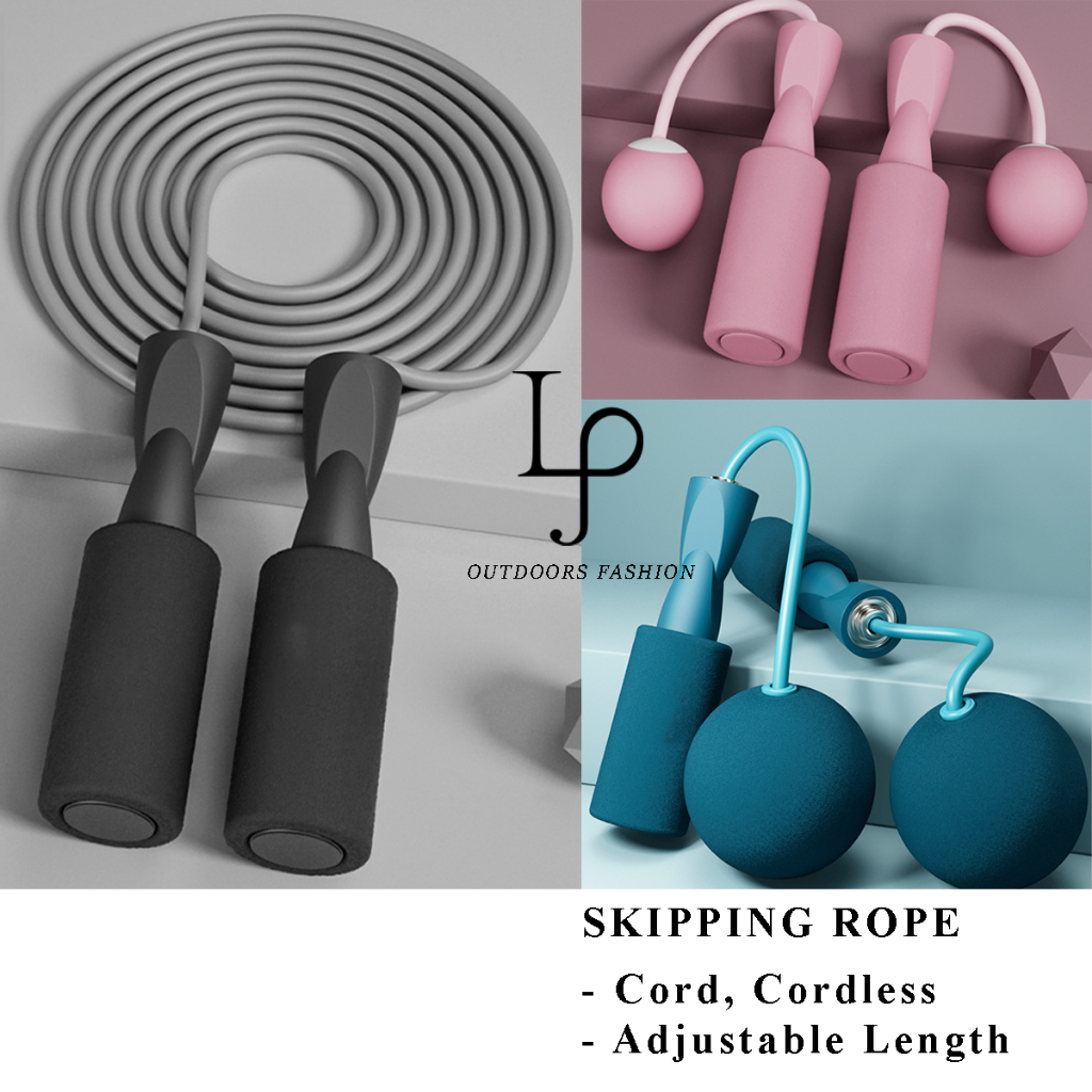 LJ- Skipping Rope Dual Jump Long Rope Wireless Cordless Jumping Rope ...