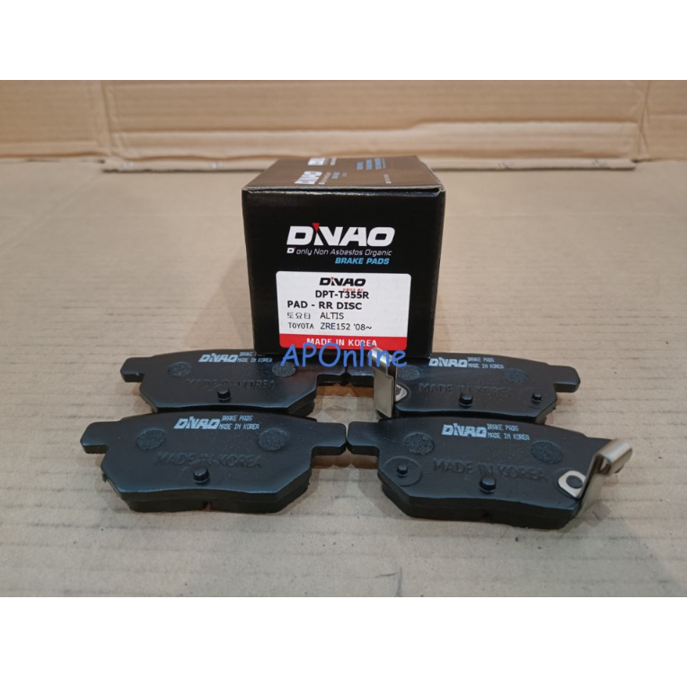 Toyota Vios Ncp 93 / Ncp 150 Dnao Rear Brake Pad (Made In Korea ...
