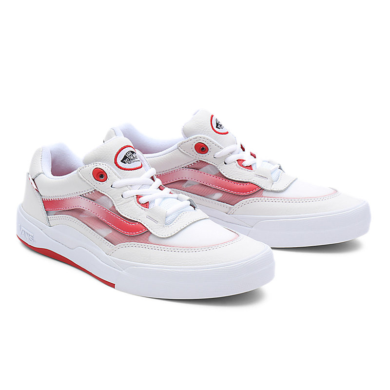 Vans Wayvee Leather Shoes ( True White Red ) | Shopee Malaysia