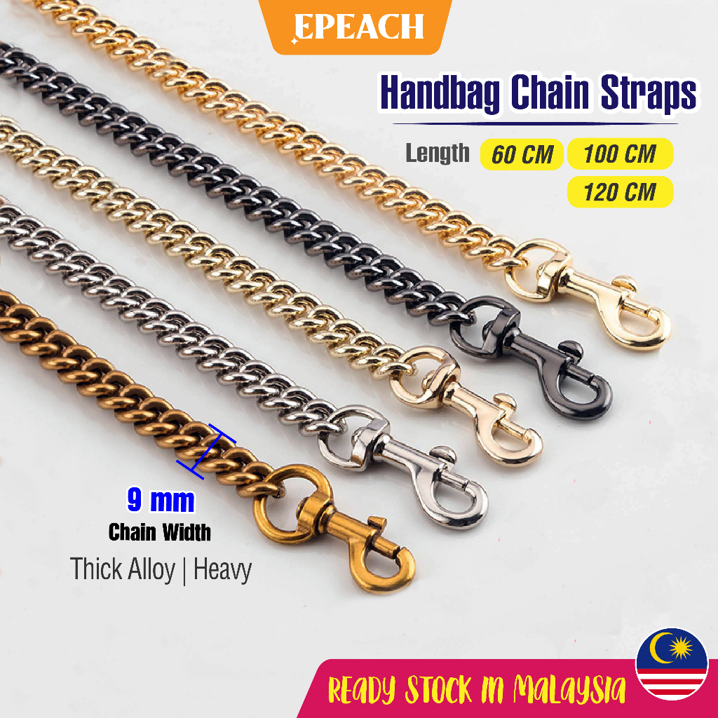 epeach GG Handbag Heavy Metal Chain Strap Thick | Tali Rantai Beg ...