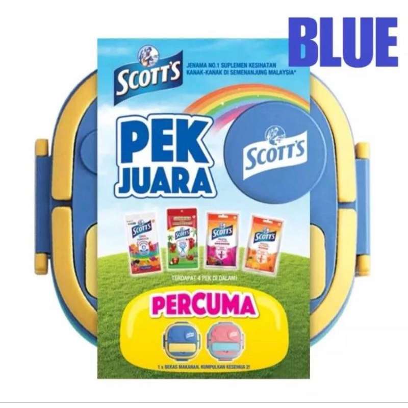 SCOTT'S CHAMPION PACK / PEK JUARA FREE BENTO BOX (ASSORTED SCOTT'S ...
