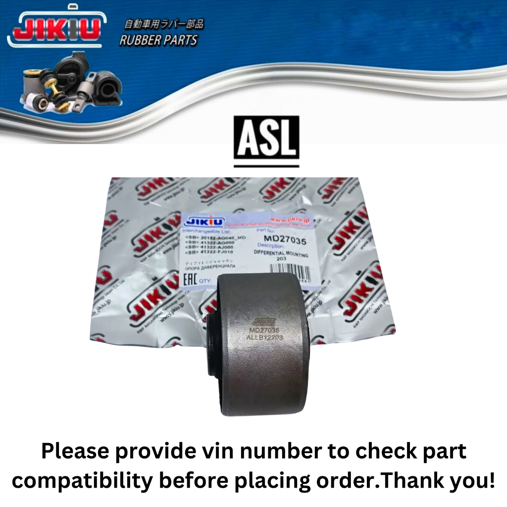 Subaru Rear Differential Bush 41322AG000 Forester Exiga Impreza WRX ...