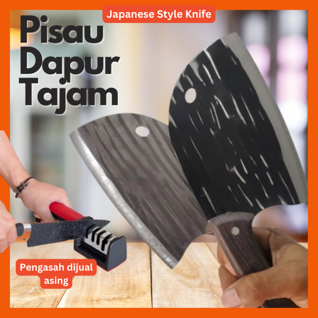 Pisau Dapur Tajam Jepun KNIFE JAPAN Japanese Style Kitchen Knife ...