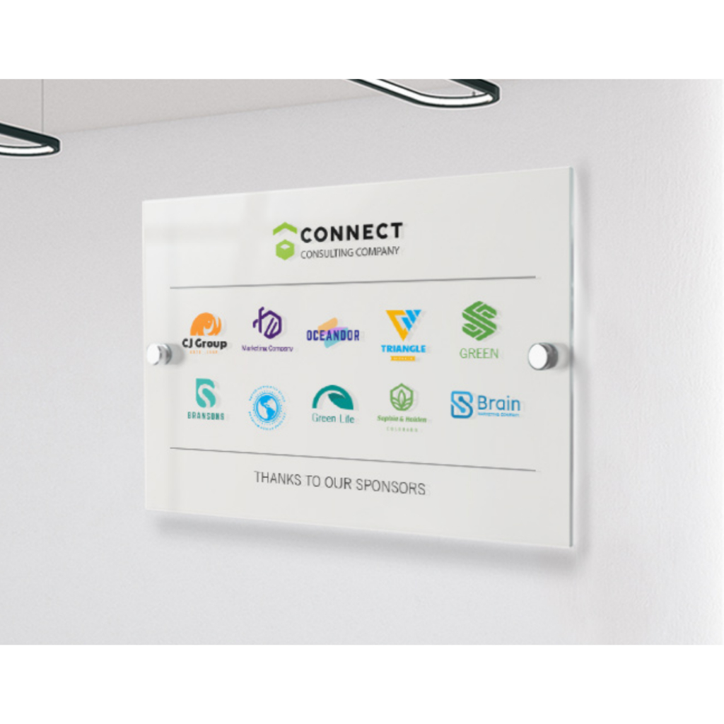 Acrylic Board Indoor Signboard Sheet For Company Reception, Entrance ...