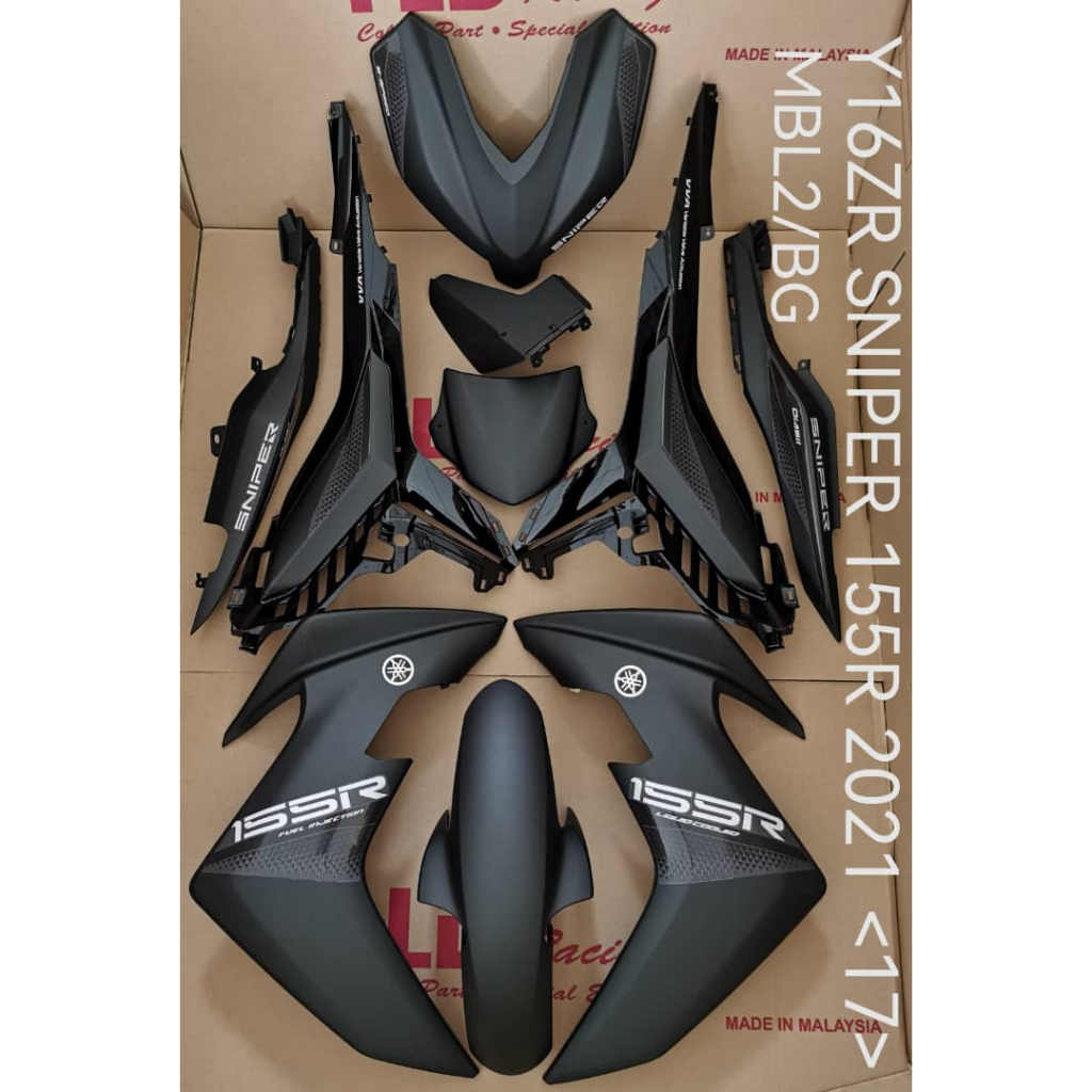 Y16ZR (V1) HLD COVERSET - SNIPER 155R 2021 ( MATT BLACK ) | Shopee Malaysia