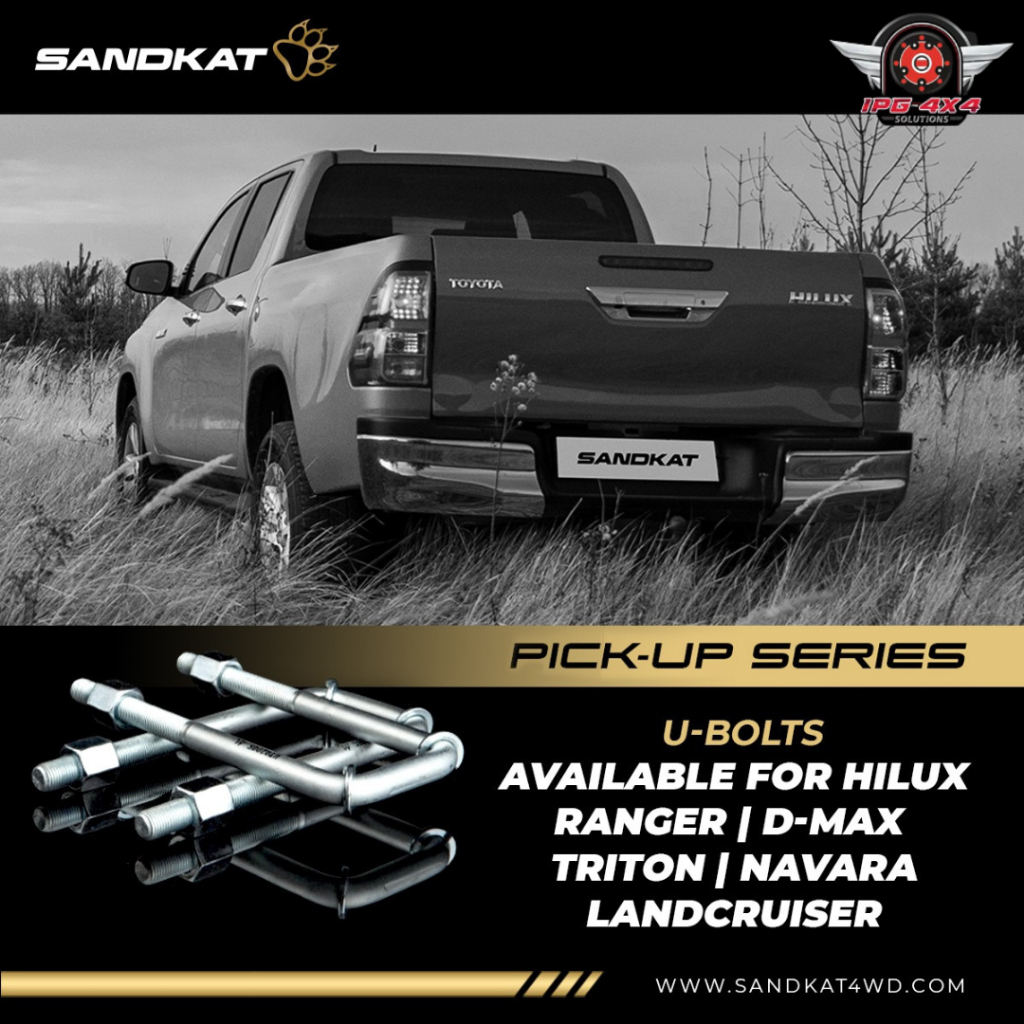 SANDKAT U-Bolts Ford Ranger Isuzu D-Max Mazda BT50 Mitsubishi L200 ...