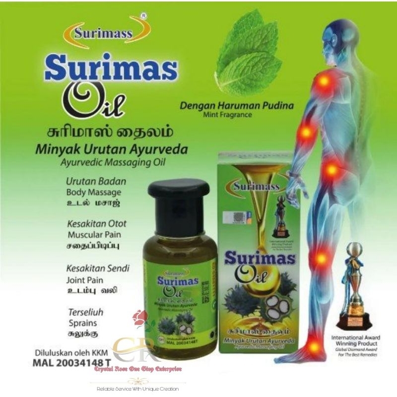 Surimas Ayurvedic Massage Oil 100 ML | Shopee Malaysia