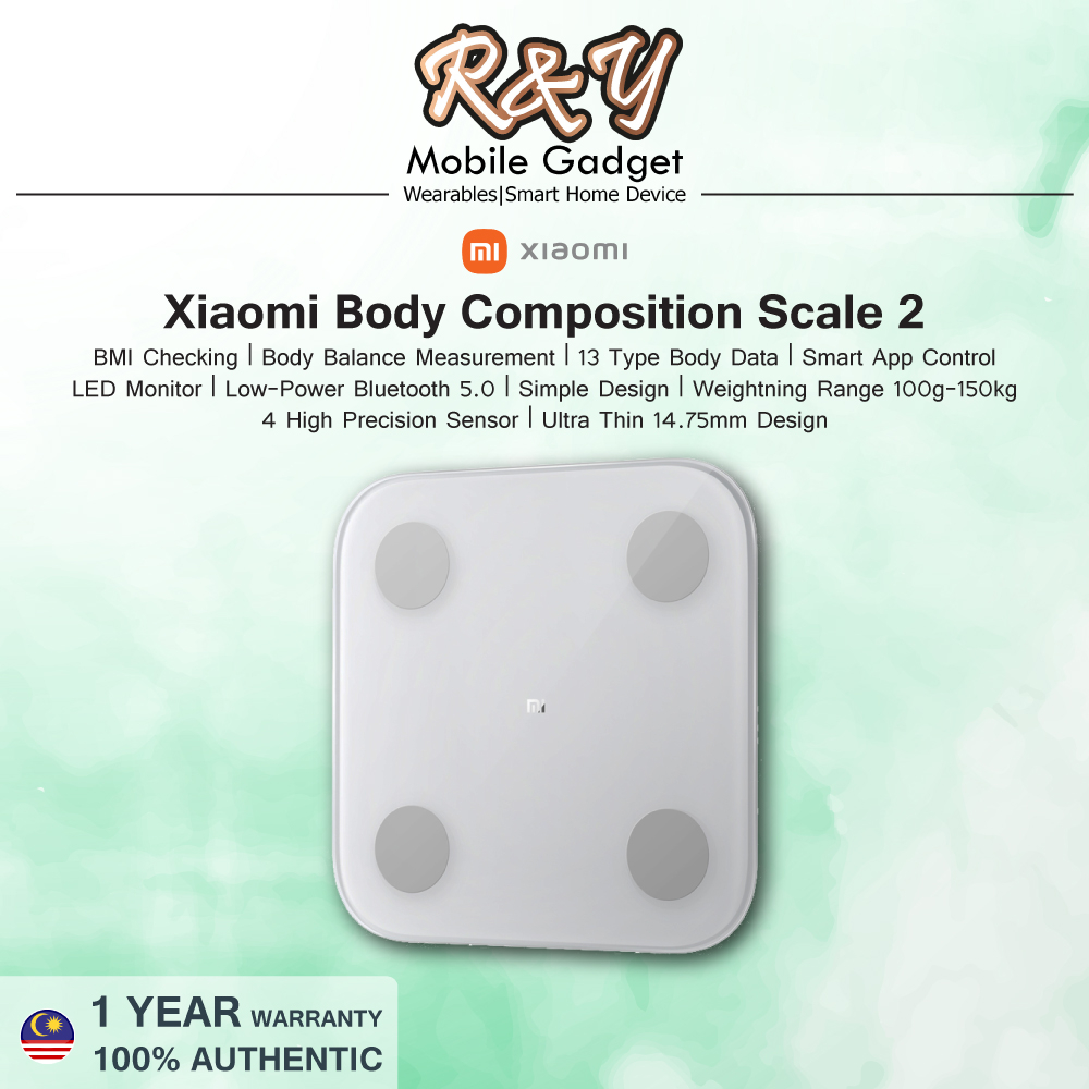 Xiaomi Mi Body Scale 2 BMI Fat Weighing Scale Health Balance Test BMI ...