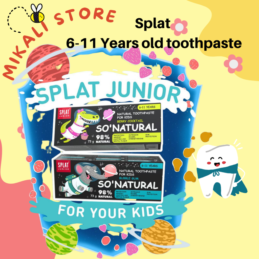 [Ready Stock] SPLAT JUNIOR Series Toothpaste Ages 6-11 - Bubble Gum ...