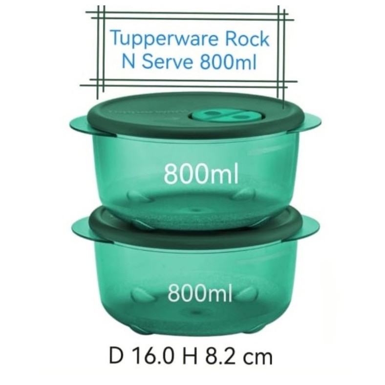Tupperware Rock N Serve Rectangular Microwaveable 1L / 1.5L OR Round ...