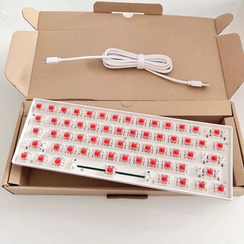 Cxtech C61 Dual mode RGB 61Key Barbone Hotswapable Mechanical keyboard ...