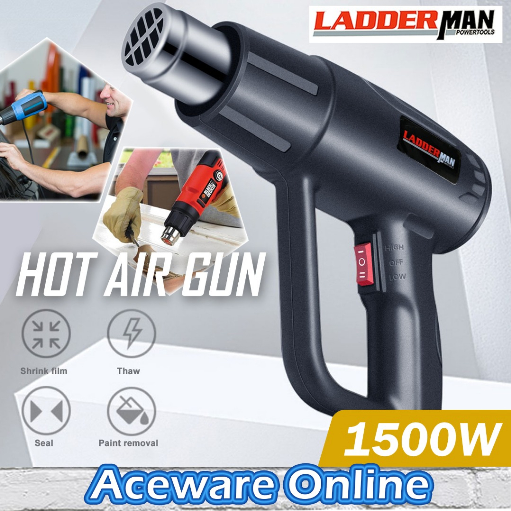 LADDERMAN 2000w Hot air Gun Blower Heat Gun Blower Tint Gun Hot Gun ...