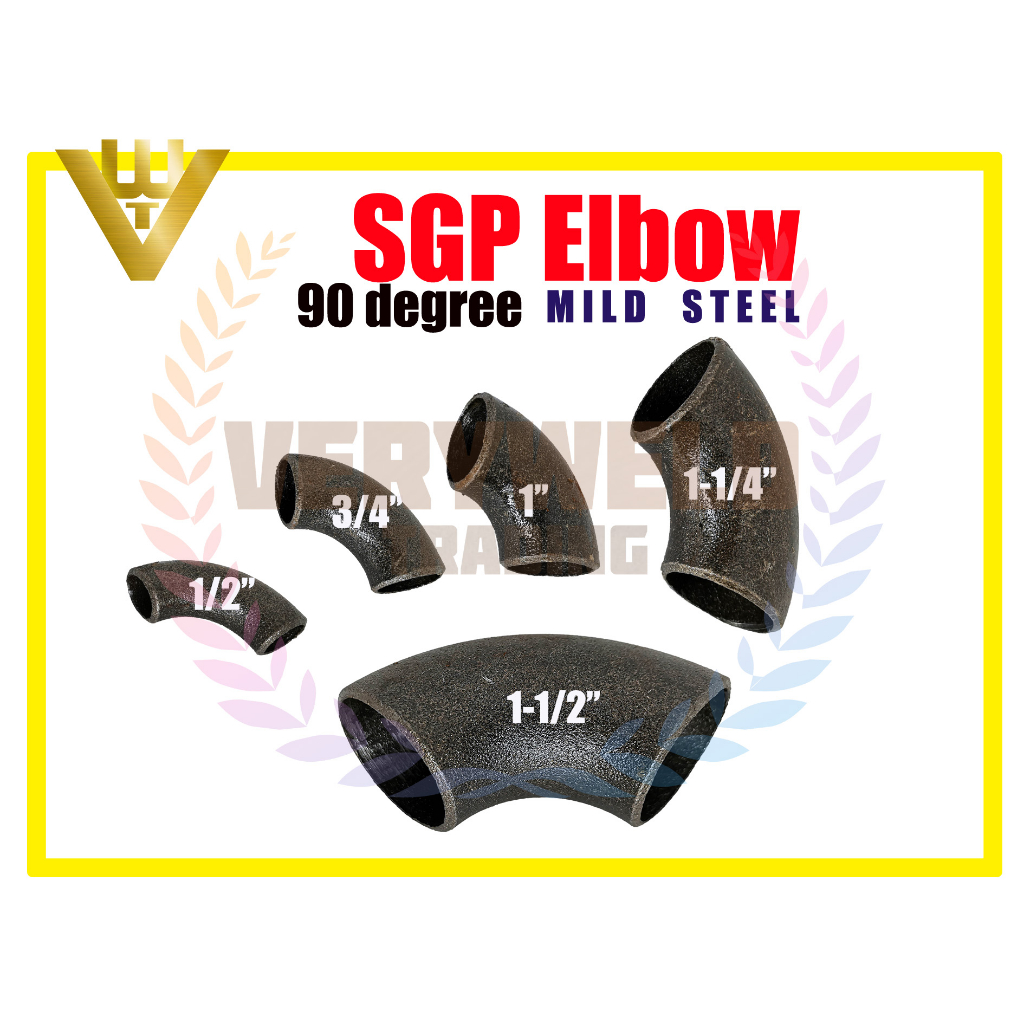 VERYWELD Mild Steel SGP Elbow Fitting Welding / Elbow Besi | Shopee Malaysia