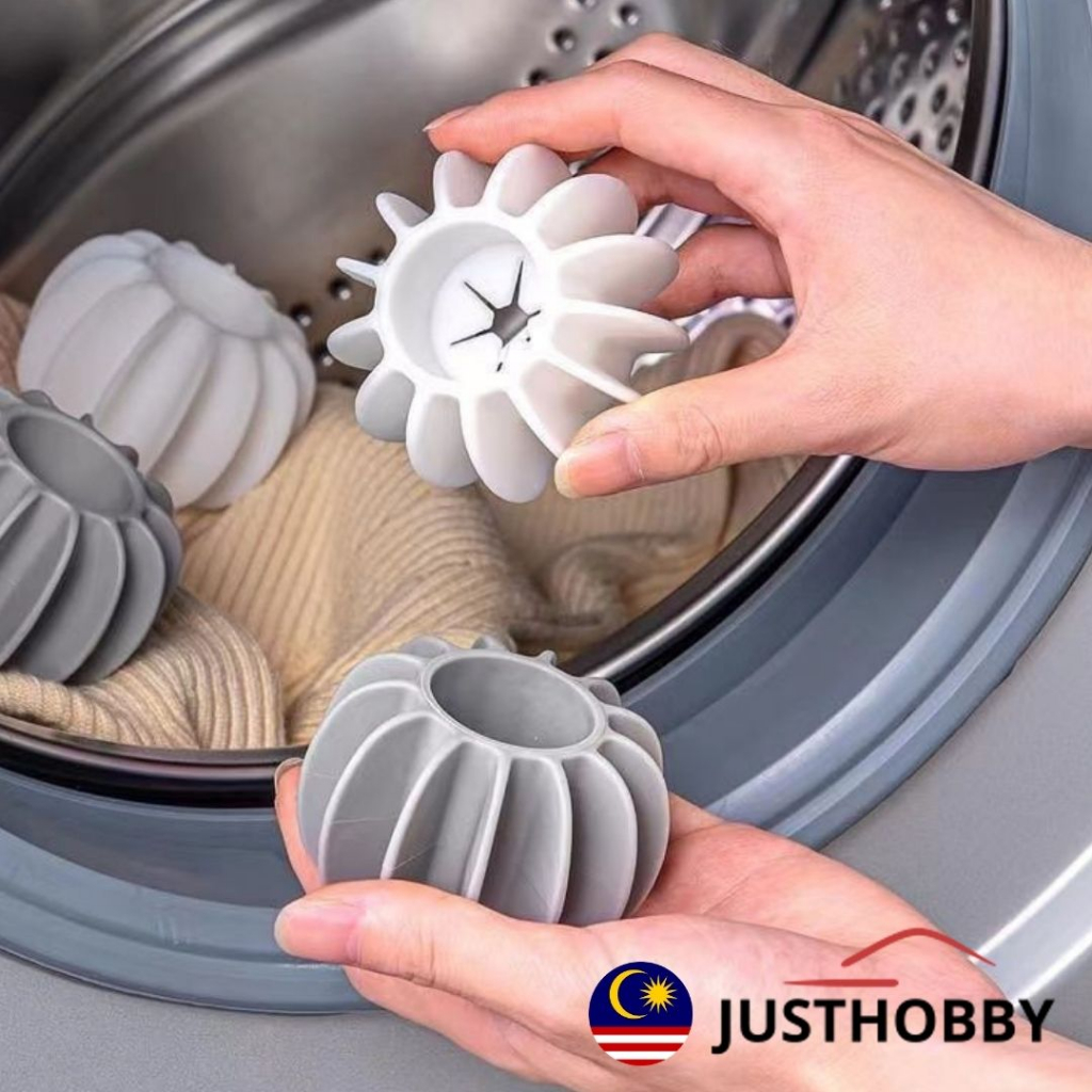 (NEW) Laundry Ball Reusable Cleaning Ball Anti cloth tangle Bola mesin ...
