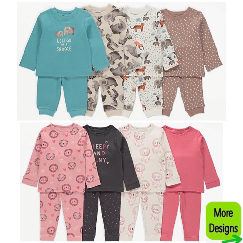 George UK Baby Pyjamas 4 pairs READY STOCK | Shopee Malaysia