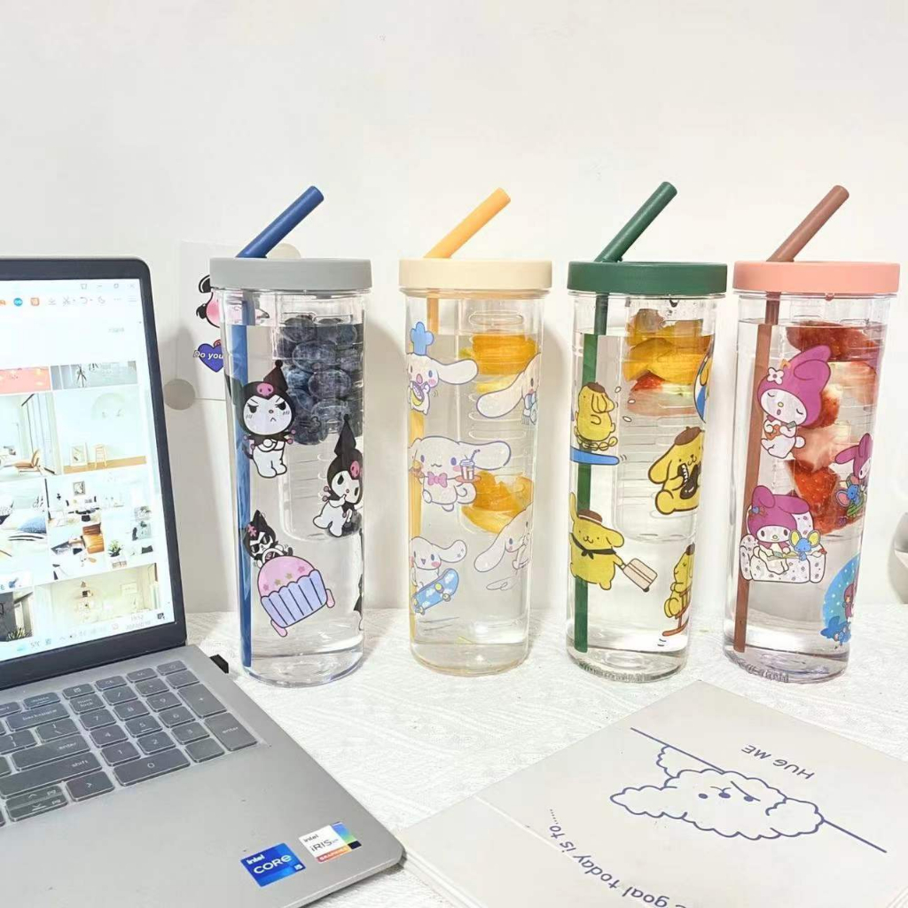 Ready Stock 700ML Tumbler with Straw and Filter for kids Office water ...