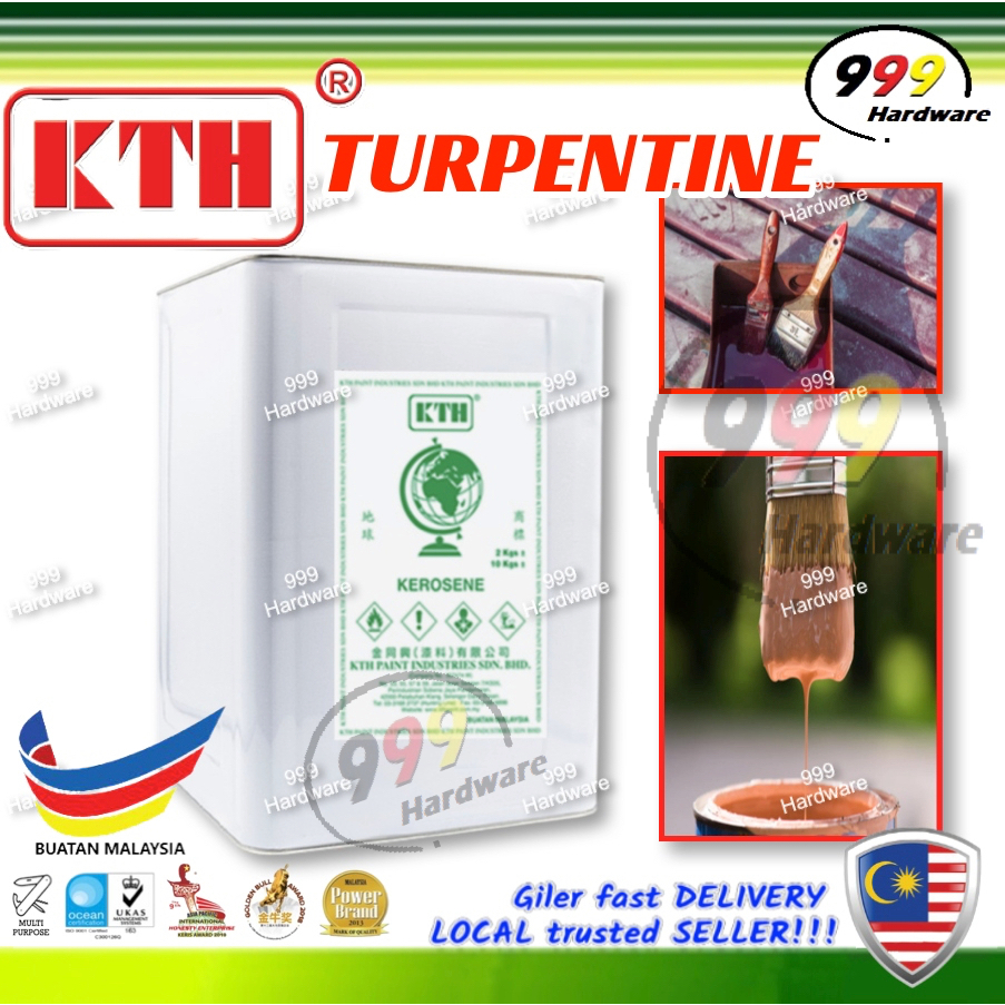 999 KTH TURPENTINE SOLVENT 10 KG 叻水 / KEROSENE / PARAFFIN OIL / PAINT ...