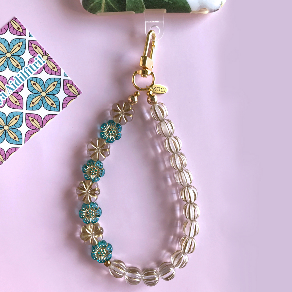 KOCI Handmade Phone Charm - Baulu Bunga - Raya Edition Wristlet Chain ...