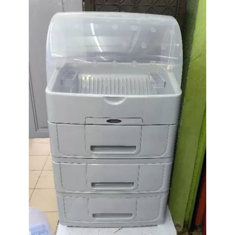 Dish Drainer with cover /Rak Pinggan Bertingkat /Rak Pinggan Plastik ...