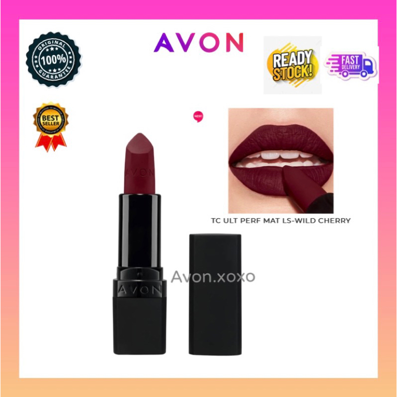 Avon 💯 Original READY STOCK Ultra Color Lipstick Matte WILD CHERRY ...