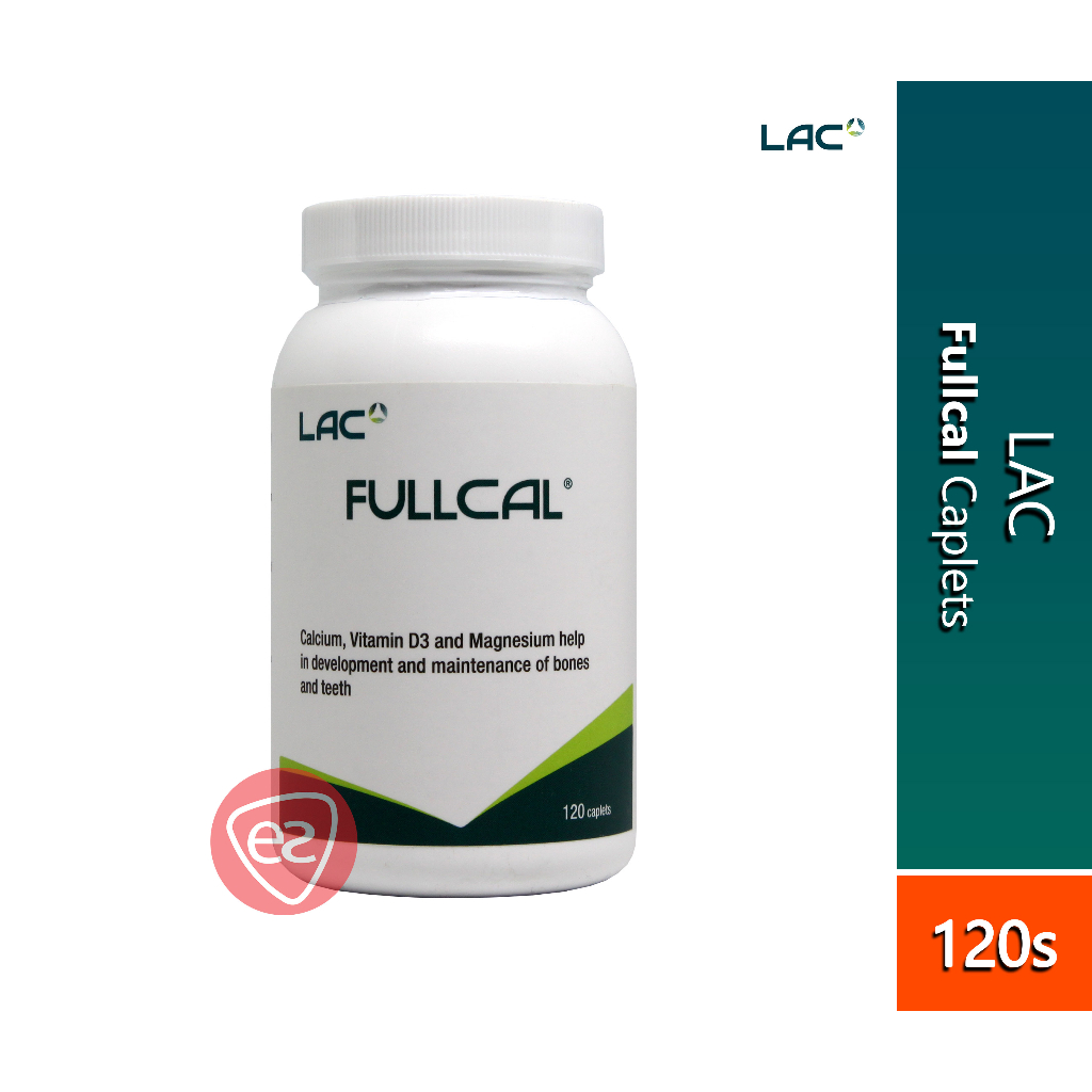 LAC Fullcal Caplet 120s (Was Known As GNC Calcimate Plus Tablet 120s ...